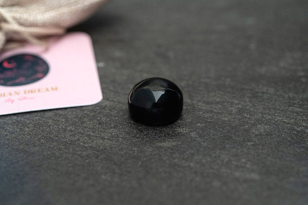 Obsidian Navel Stone – Chandra Chakra by Shani